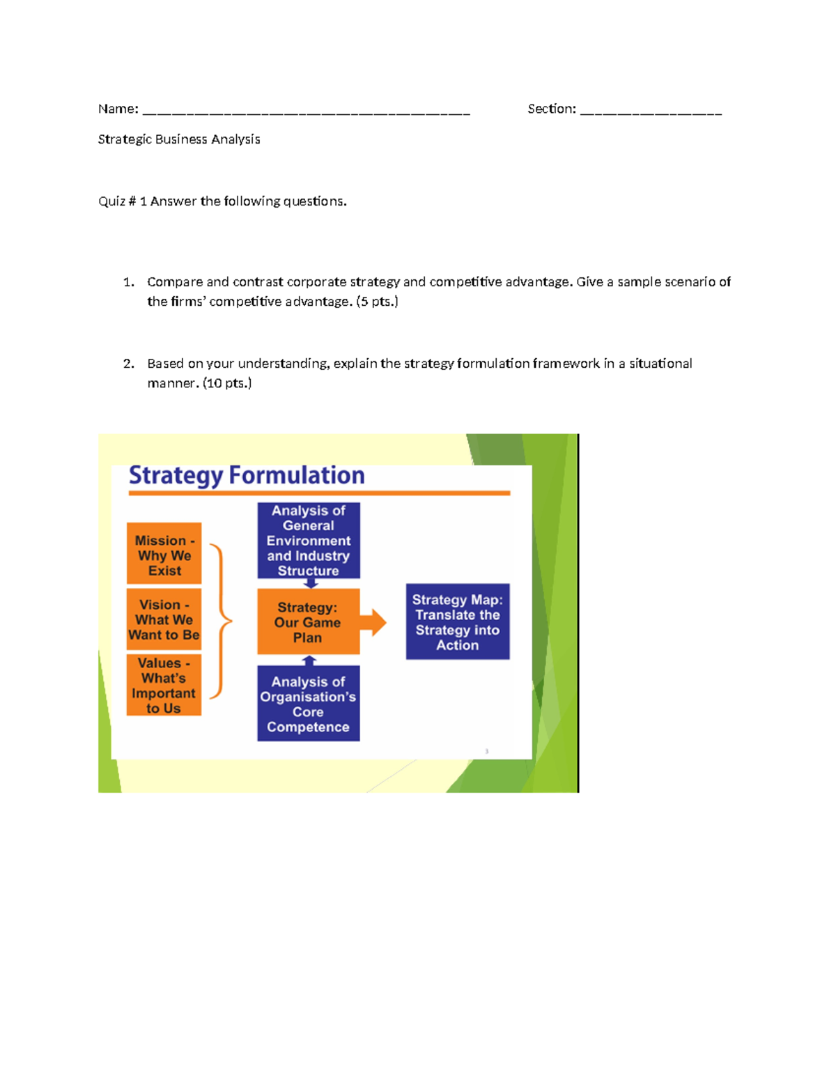 2024 SBA QUIZ 1 - Ghjko - World Literature - Name
