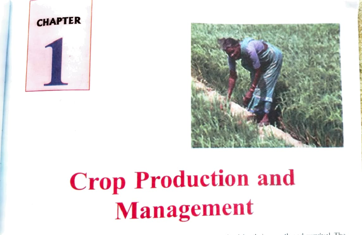 Science, Chapter-1 Class-VIII - CHAPTER Crop Production and Management ...