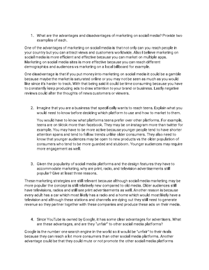 Unit 7 Critical Thinking - Unit 7 Critical Thinking 1 five ways that ...