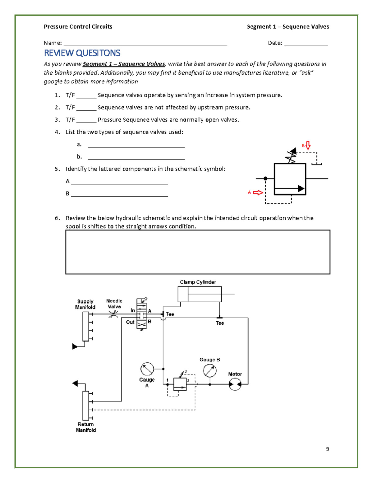 A06 Worksheet- penick - Pdf file - Segment 1 – Sequence Valves Date ...