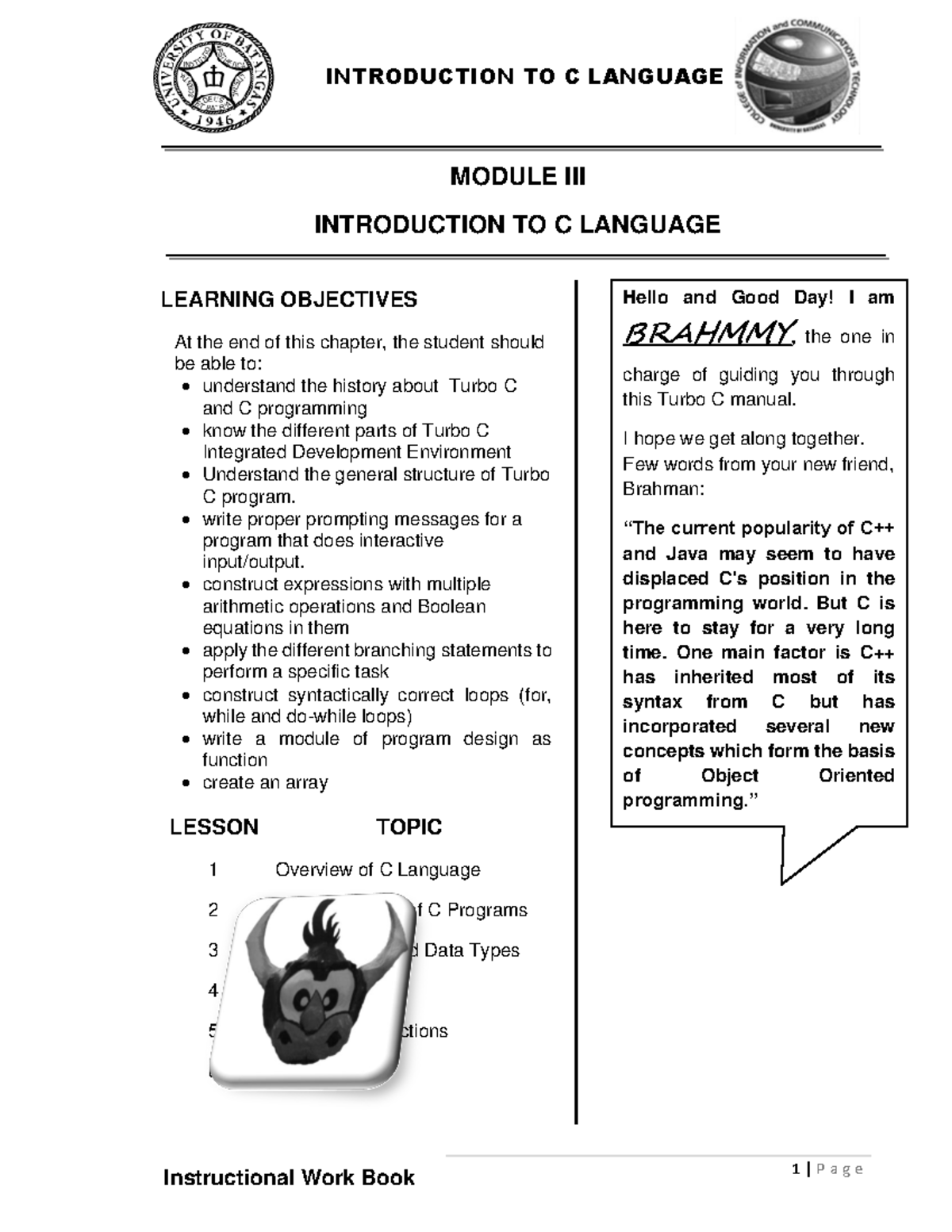 Science and Technology Module 3 - 1 | P a g e MODULE III INTRODUCTION ...
