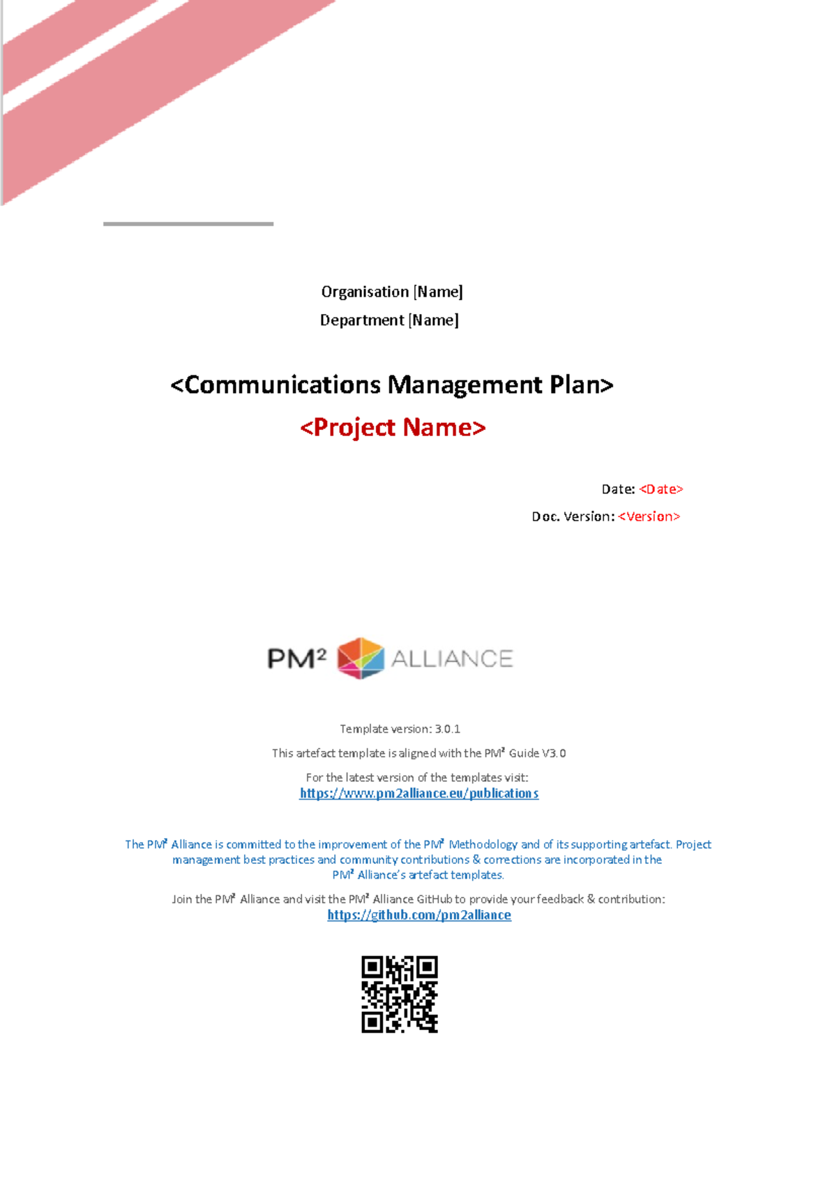 16.I.PM2-Template.v3.Communications Management Plan.Project Name.dd-mm ...