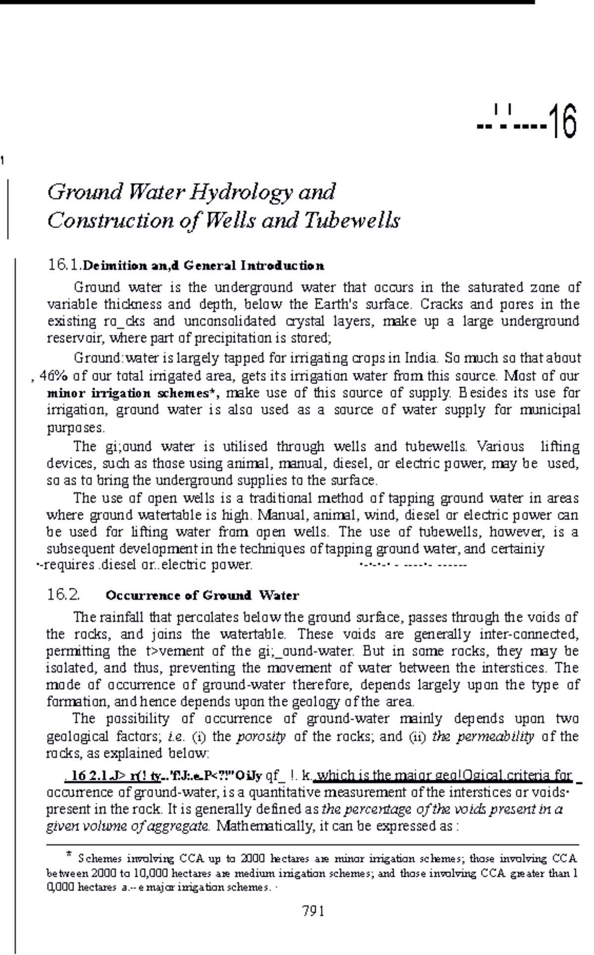 16 - ground water hydrology and construction of wells and tubewells ...