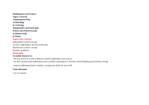 Lorraine psa - Assignments - MATHS AND SCIENCE COGNITIVE AND VISUAL ...