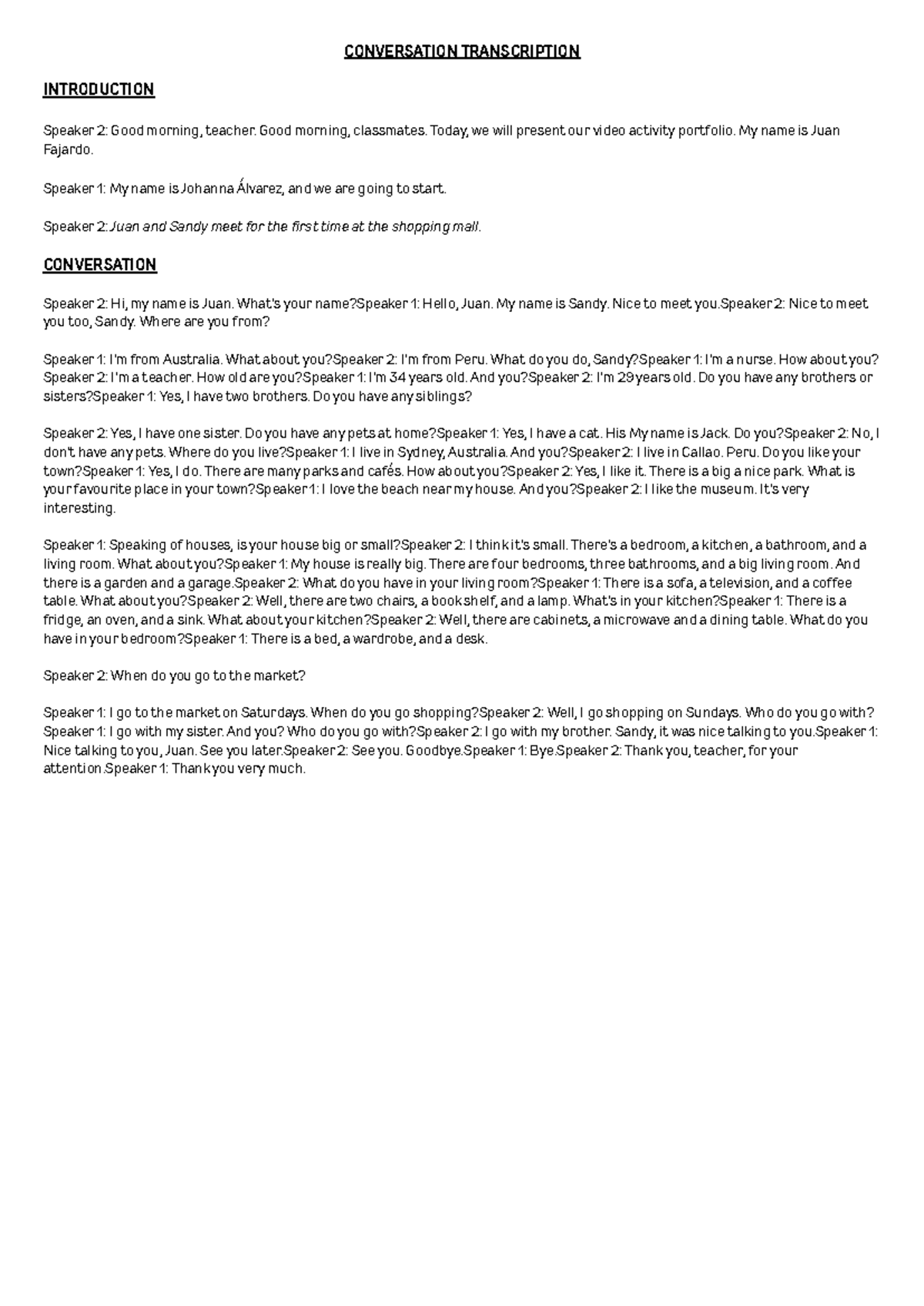 Conversation Transcription - CONVERSATION TRANSCRIPTION INTRODUCTION ...