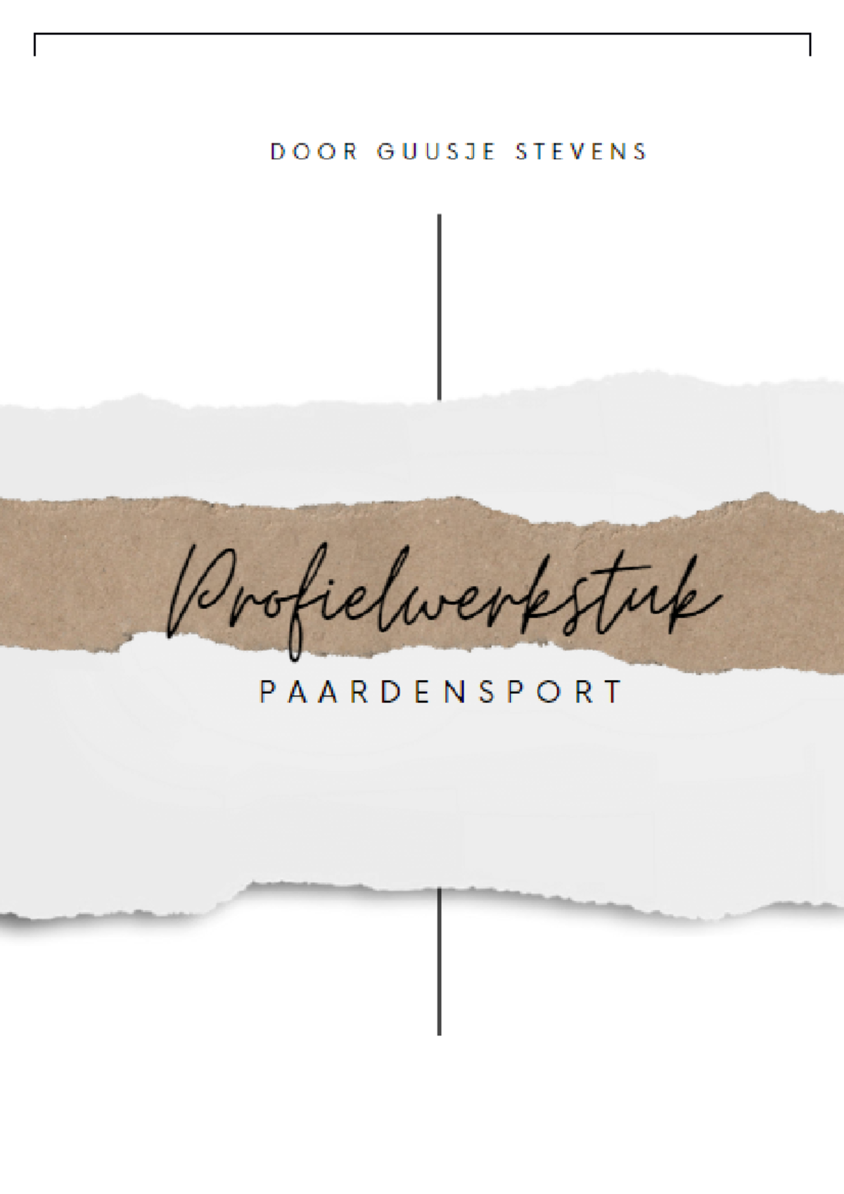 Profielwerkstuk Guusje - aanleiding: - Studeersnel