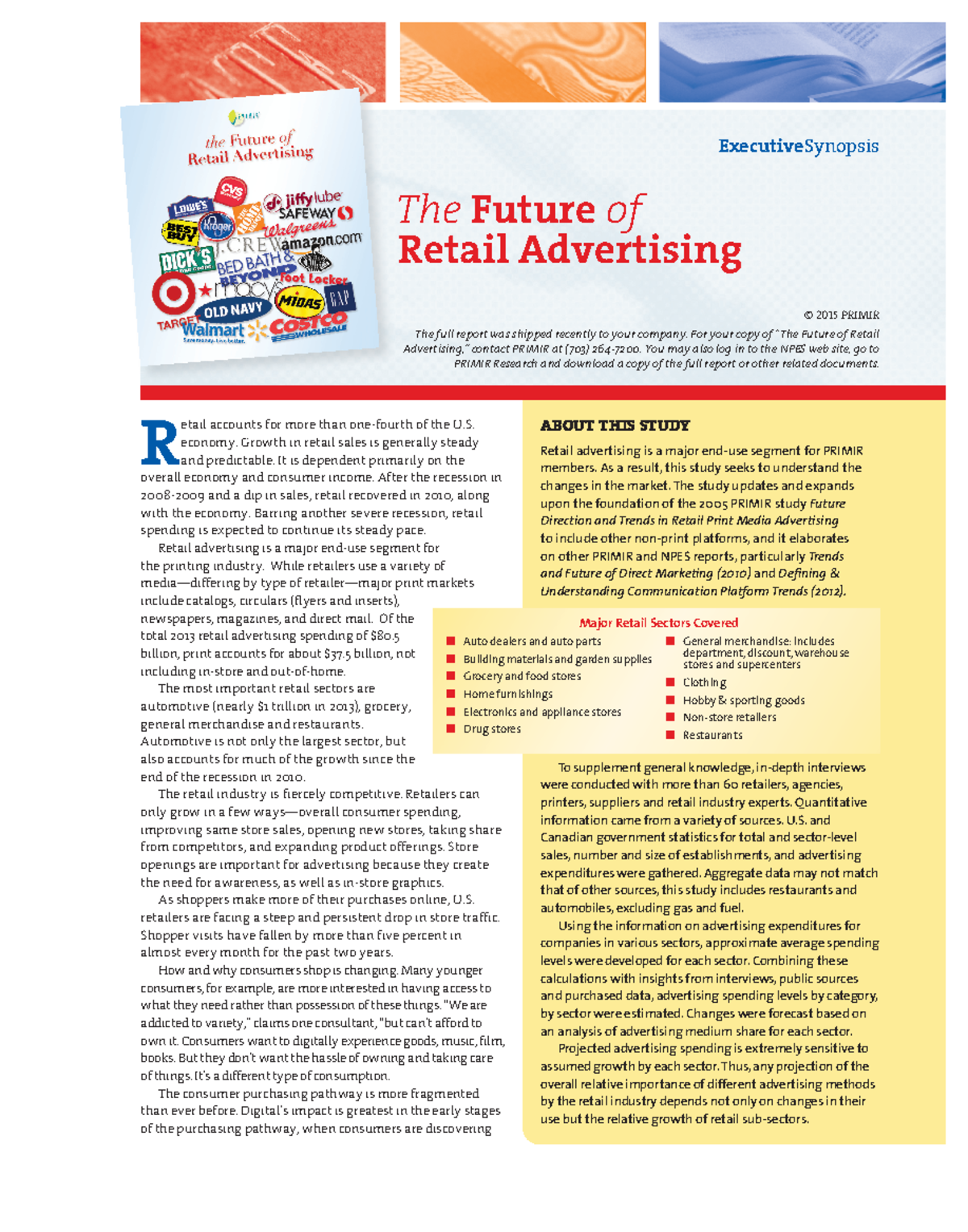 Retail-Advertising Synopsis-Final - R etail accounts for more than one ...