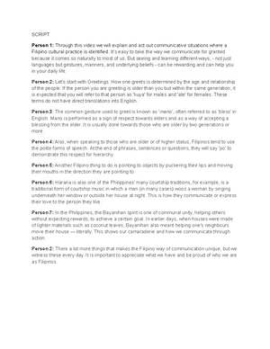 REED Video Script about being stewards - REED VIDEO SCRIPT [CLIPS OF ...