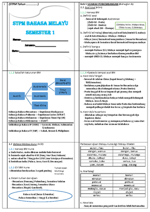 Document-WPS Office - Nota BM asal usul - bahasa melayu - Studocu