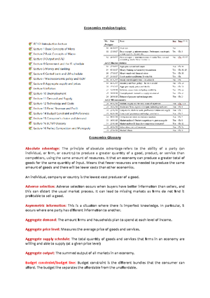 Oligopoly - This document contains a culmination of lecture and ...