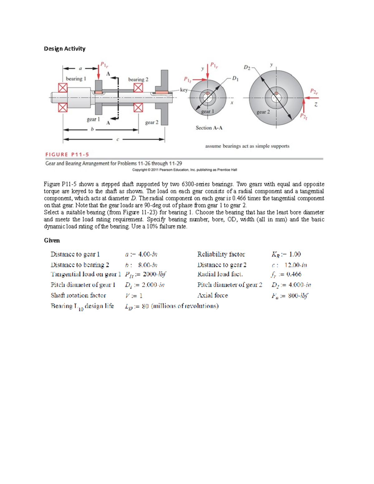 Design activity L15 - 1 - Design Activity Figure P11-5 shows a stepped ...