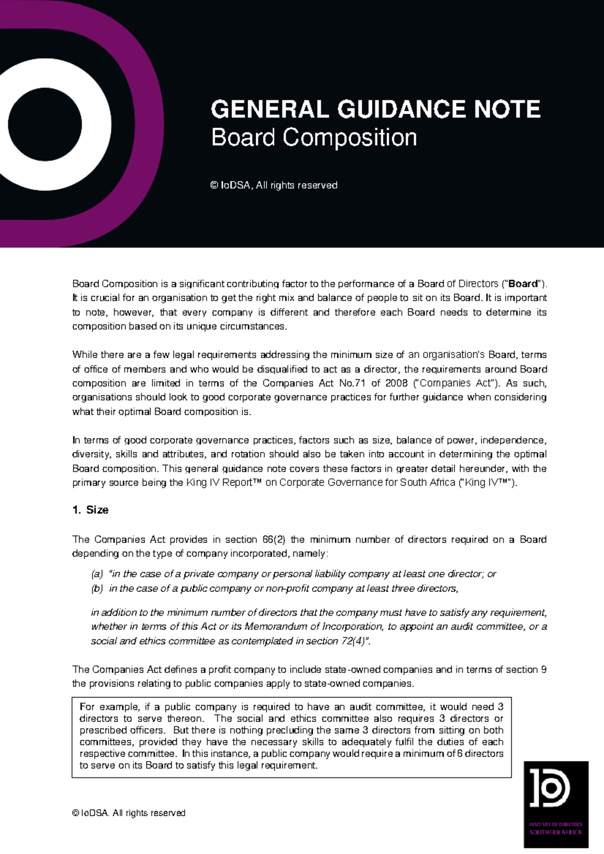 General Guidance Note on Board Composition - Board Composition is a ...