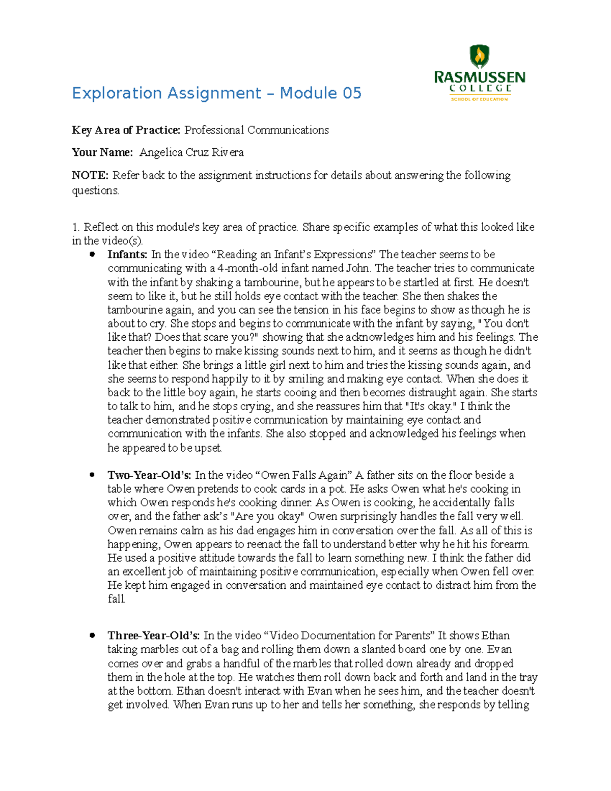 ACruz Rivera Module 05Exploration Assignment 09082020 - Exploration Assignment – Module 05 Key ...