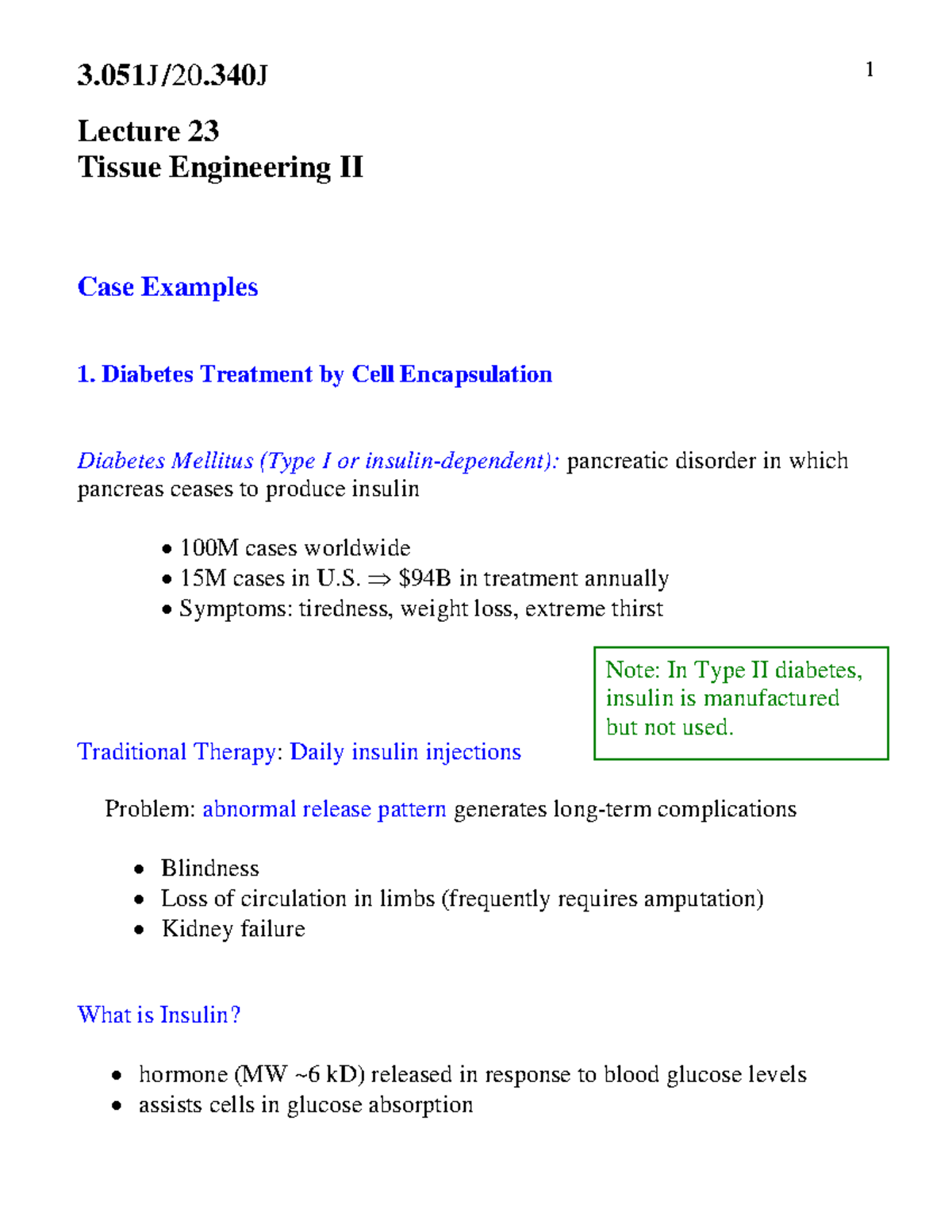 Artificial Pancreas Cartilage Nerve Regeneration - Lecture 23 Tissue ...