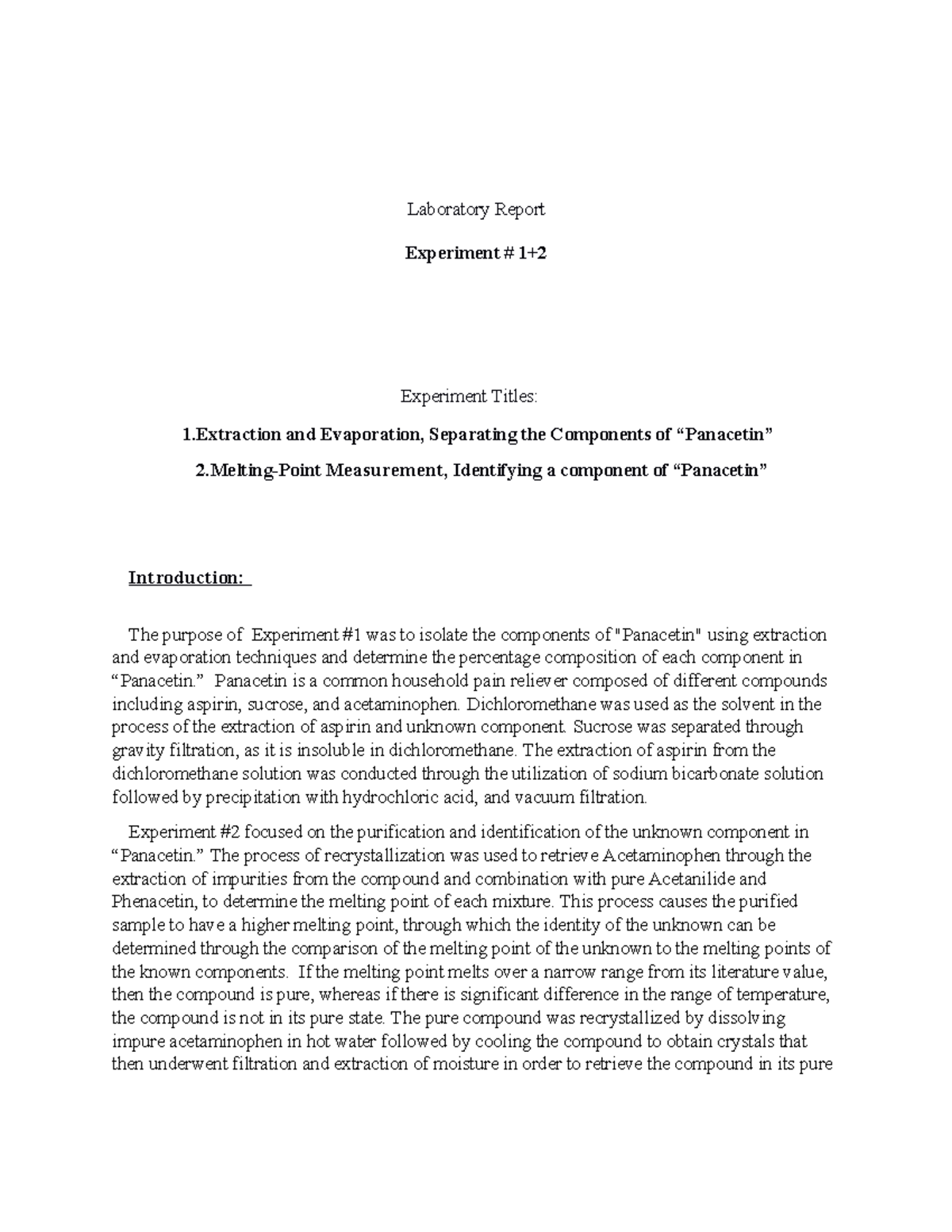 LAB1,2 - Laboratory Report Experiment # 1+ Experiment Titles: 1 and ...