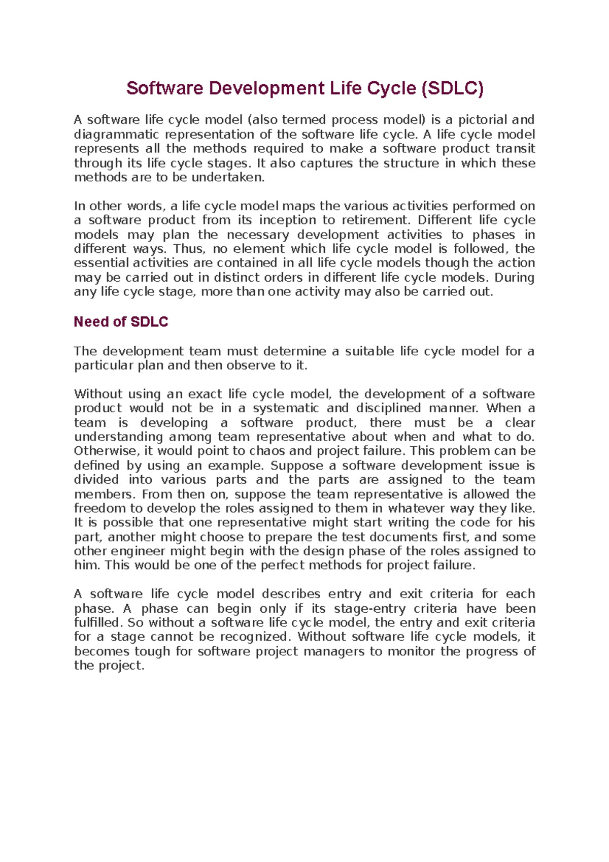 Devops(Unit-I)-1 - Apply to all branches - Software Development Life ...