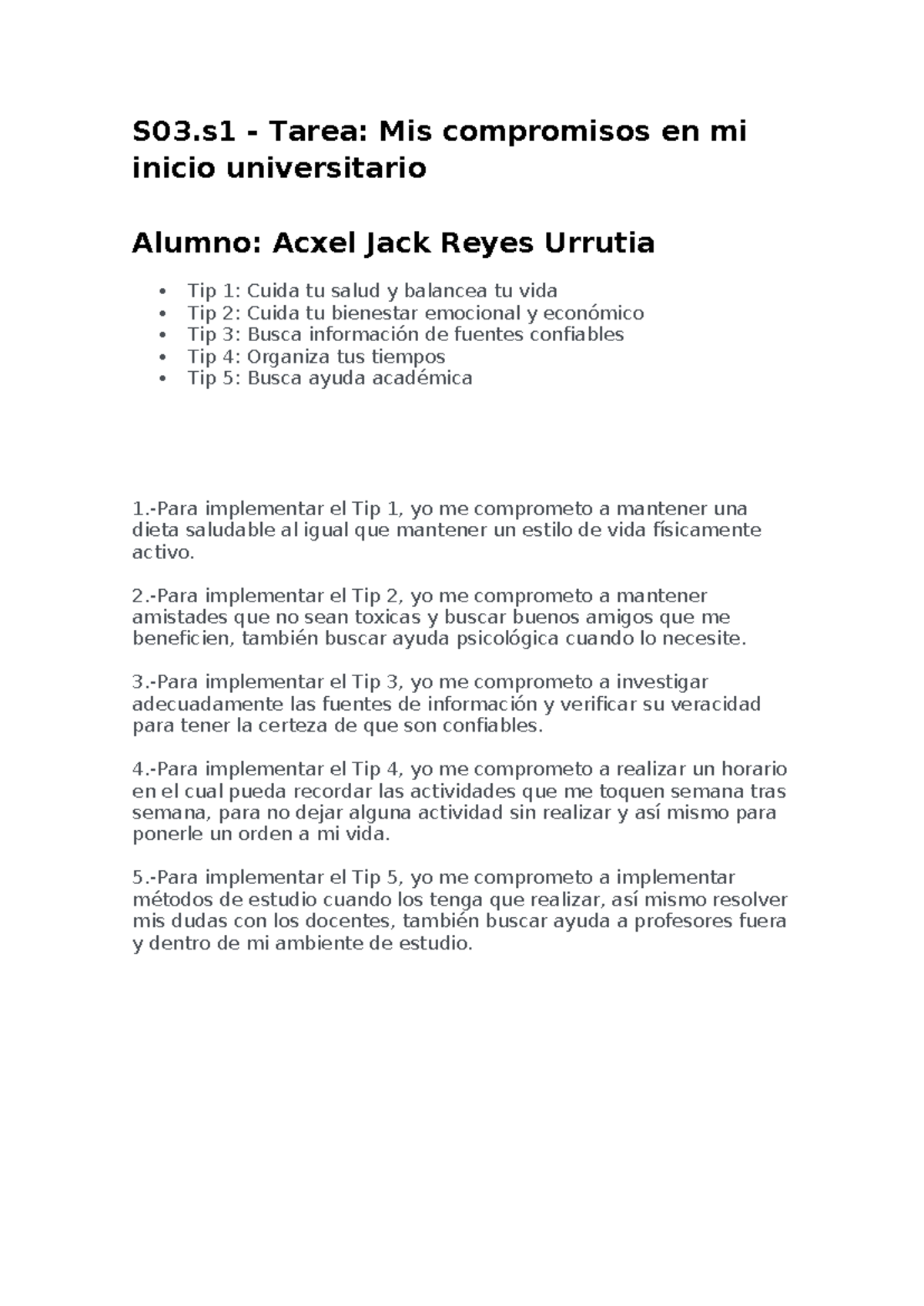 IVU Actividad 3 Acxel Reyes - S03 - Tarea: Mis compromisos en mi inicio ...