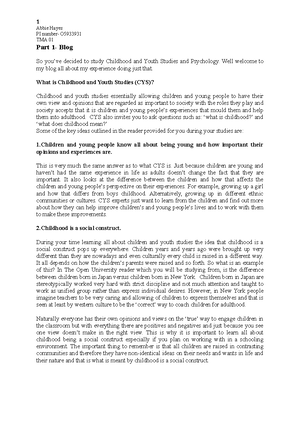 E104 TMA 01 - the psychology of children and education - Kirsty ...