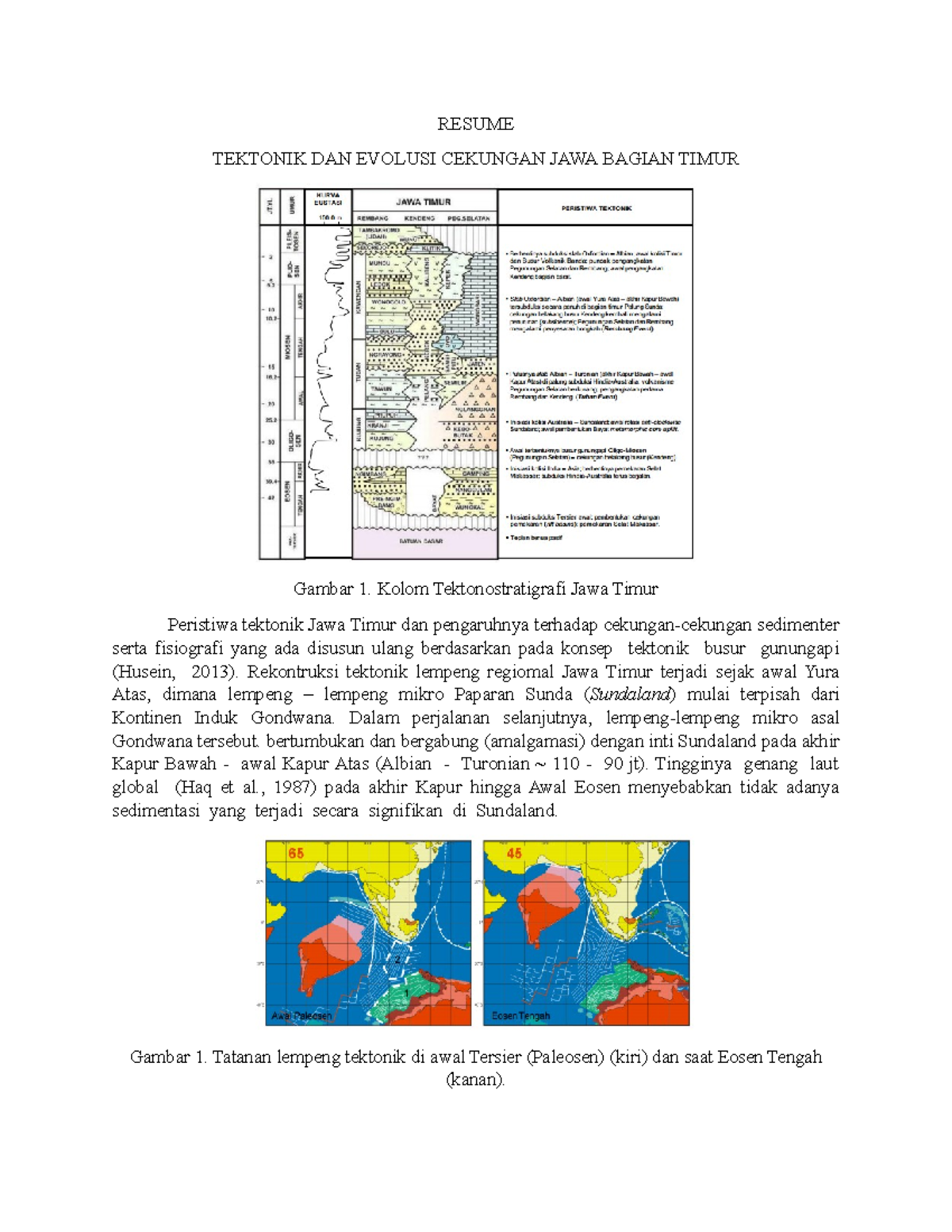 Tektonik DAN Evolusi Cekungan JAWA Bagian Timur - RESUME TEKTONIK DAN ...