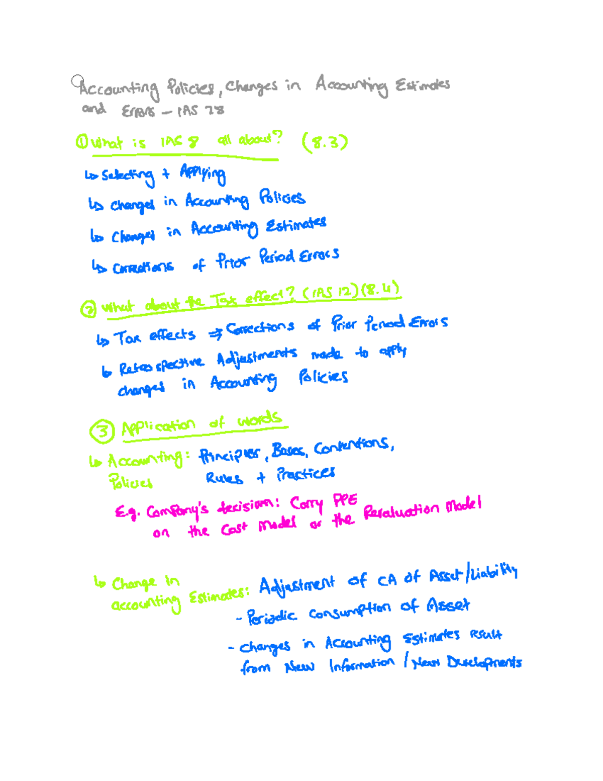 Financial accounting 2 - Wits university notes - Accounting Policies ...