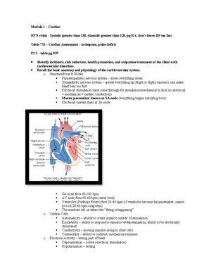 431 Module 9 - Sepsis/SIRS/MODS - Module 9 Shock Objectives ...