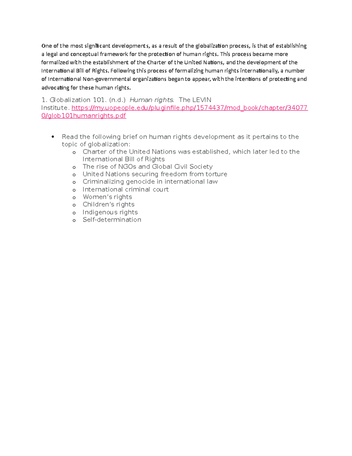 UNIT 3 POLS1503 Reading - One of the most significant developments, as ...