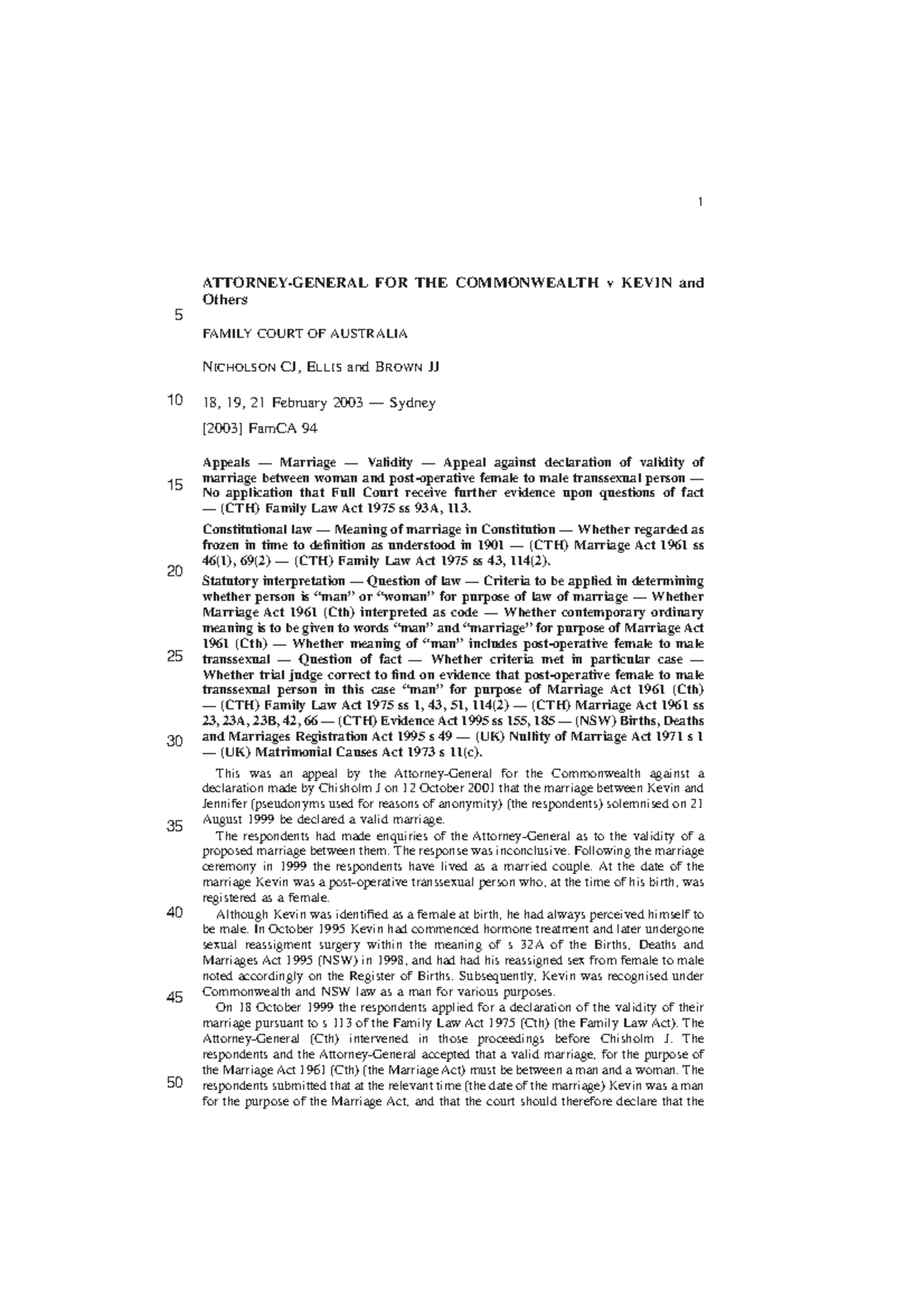 Attorney- General FOR THE Commonwealth v Kevin and Others - ATTORNEY ...