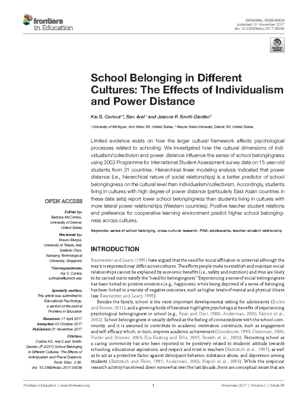 Research Article Review-EDUC 207 - 1 November 2017 | Volume 2 | Article ...