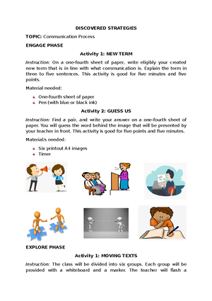 A Lesson Plan for High school - Introduction Welcome to a new set of ...