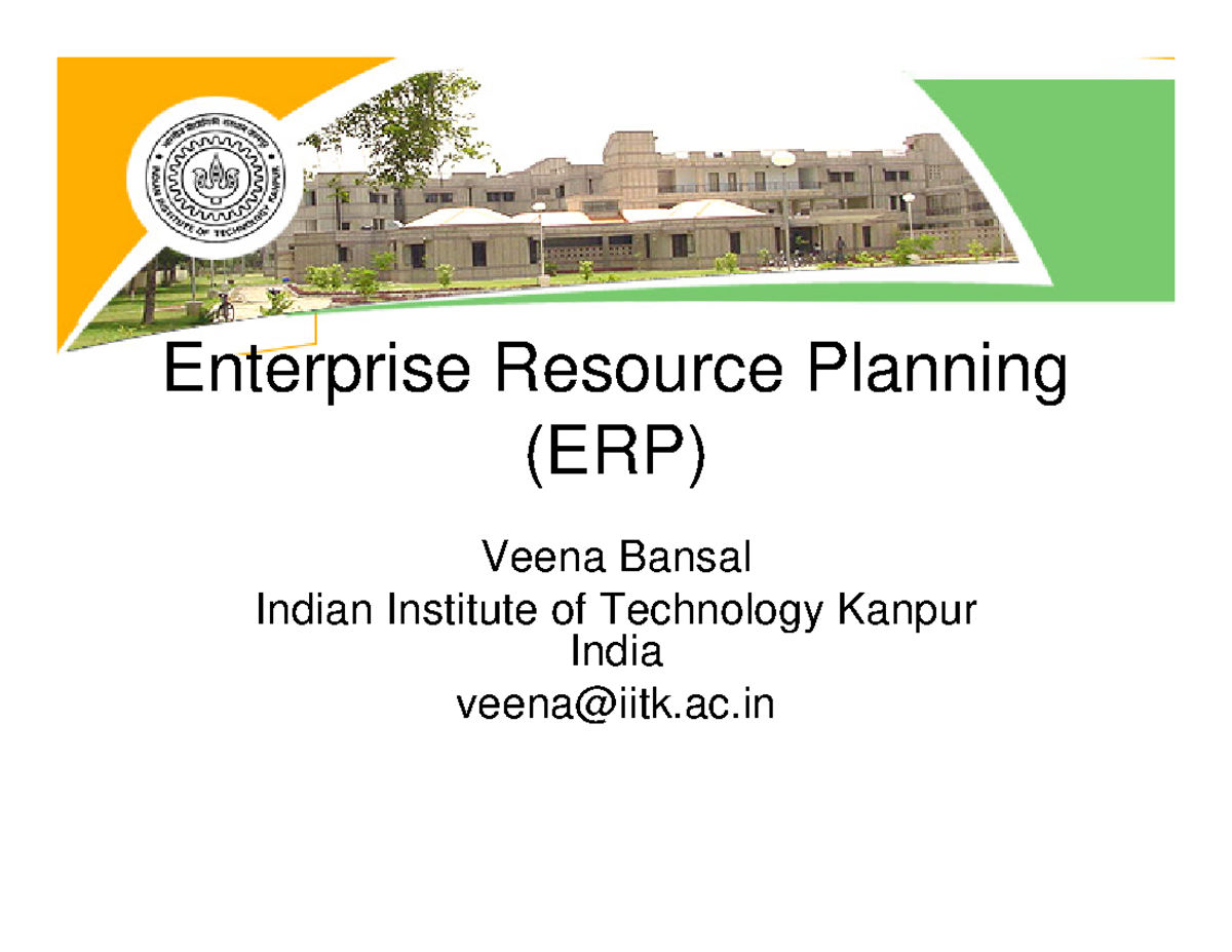 Enterprise Resource Planning (ERP) ( PDFDrive ) - Enterprise Resource ...