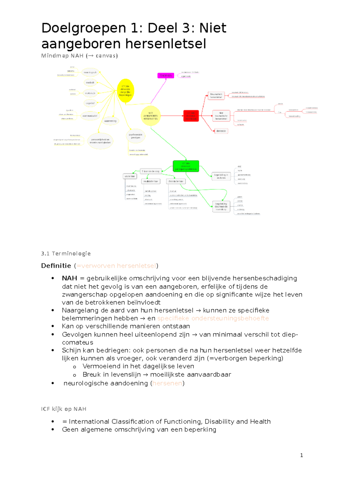 Doelgroepen - 1 - deel - 3 - samenvatting - 2022 - aangeboren ...