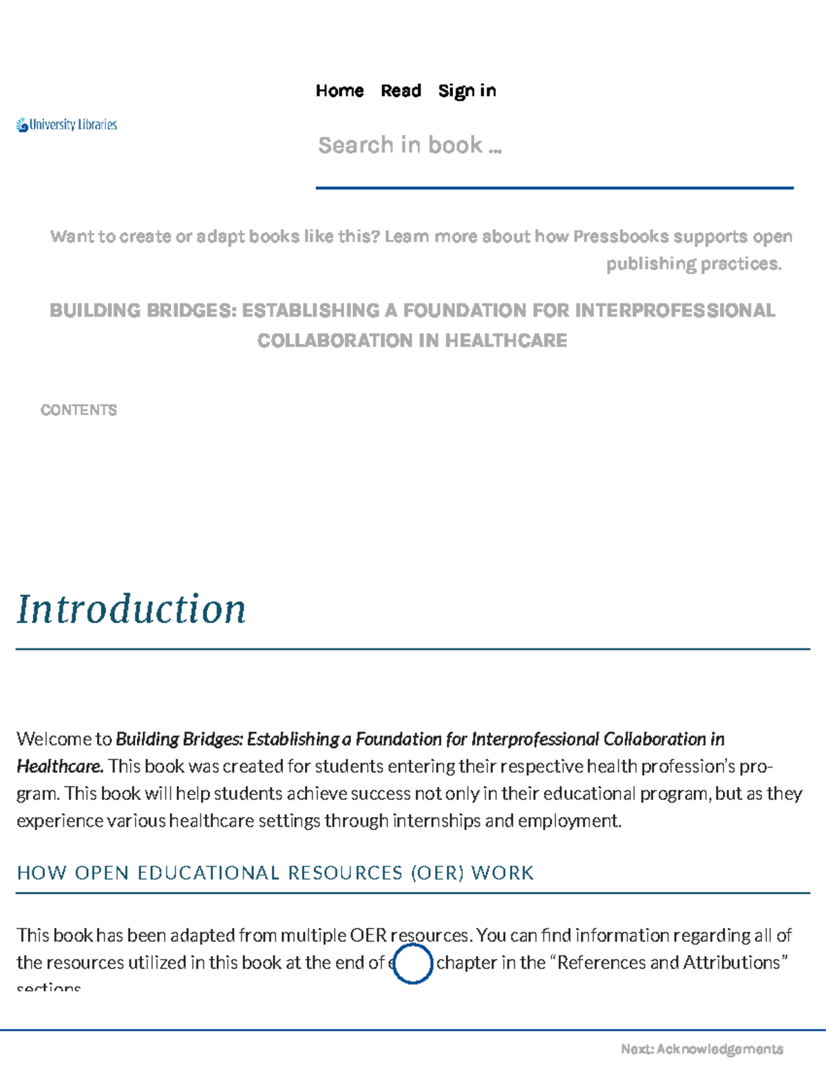 Introduction – Building Bridges Establishing a Foundation for ...