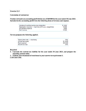 ACCY200 Week 3 Tutorial Solutions - Warning: TT: undefined function: 32 School of Accounting ...