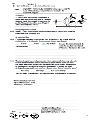 Gizmo gravitational force - Prior Knowledge Questions (Do these BEFORE ...