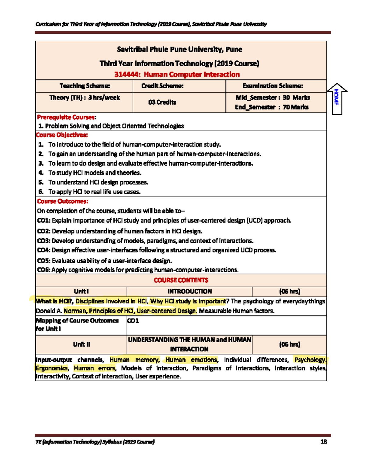 HCI-Syllabus - Information technology - Studocu
