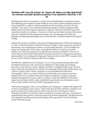 Alpha Flodddd 223 - Three-dimensional protein structure is directly ...