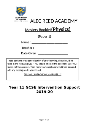 P Science 4 workbook answers - 9609 - Studocu