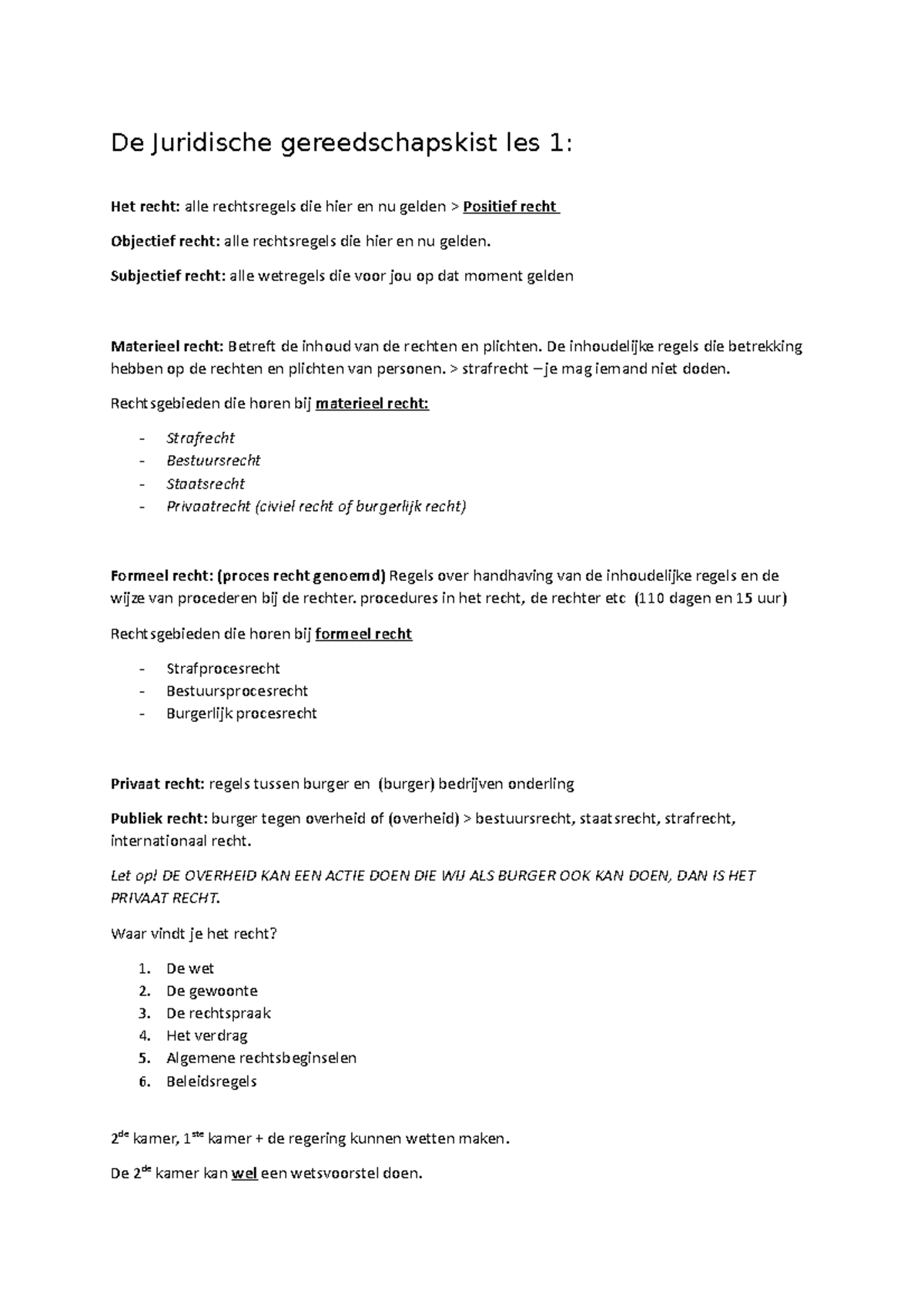 De Juridische gereedschapskist les 1 - Subjectief recht: alle wetregels ...