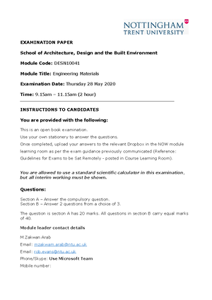 Risk Assessment Template for Assessment 4 - NTU Risk Assessment ...