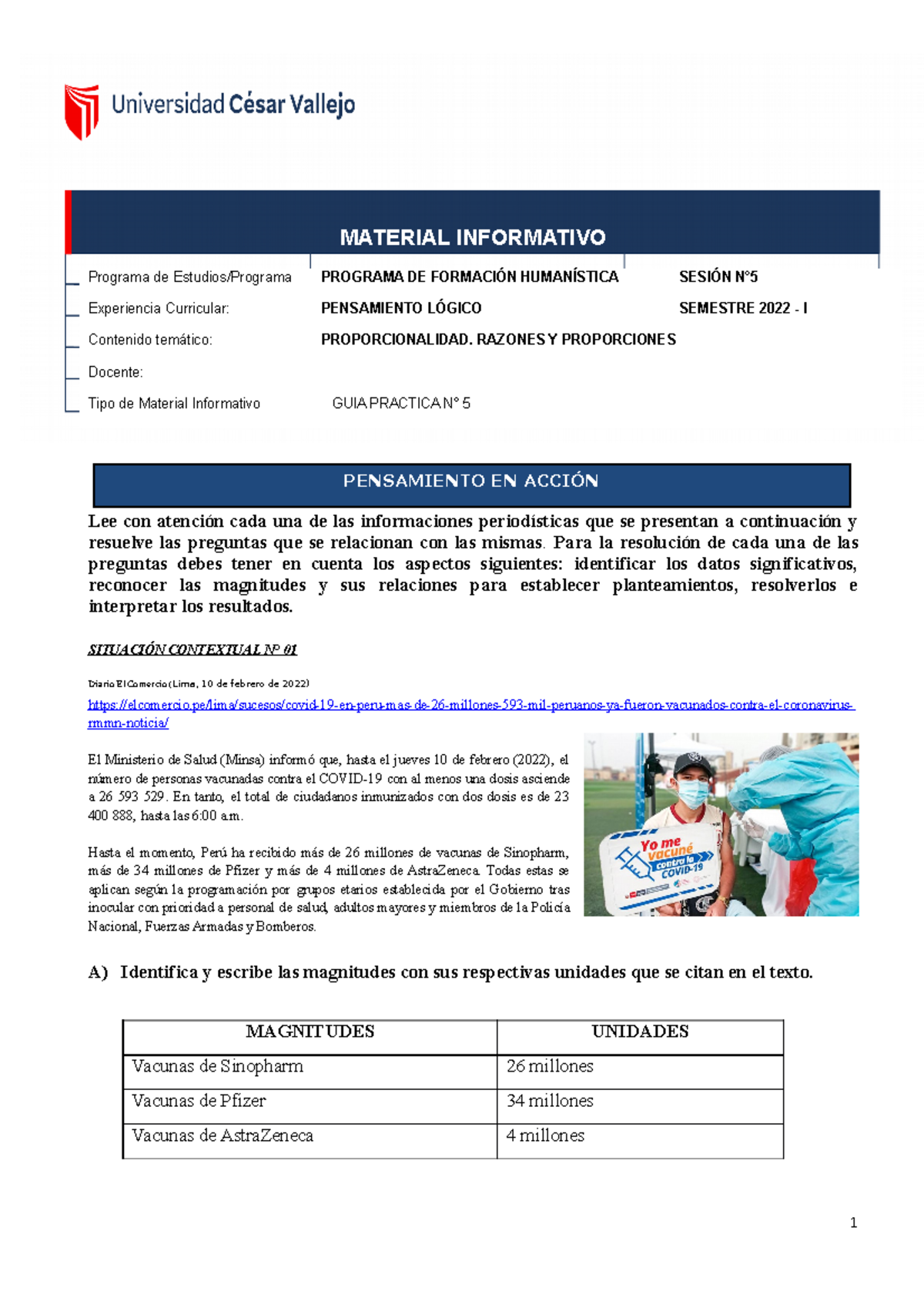 Material Informativo N° 05 - MATERIAL INFORMATIVO Programa de Estudios ...