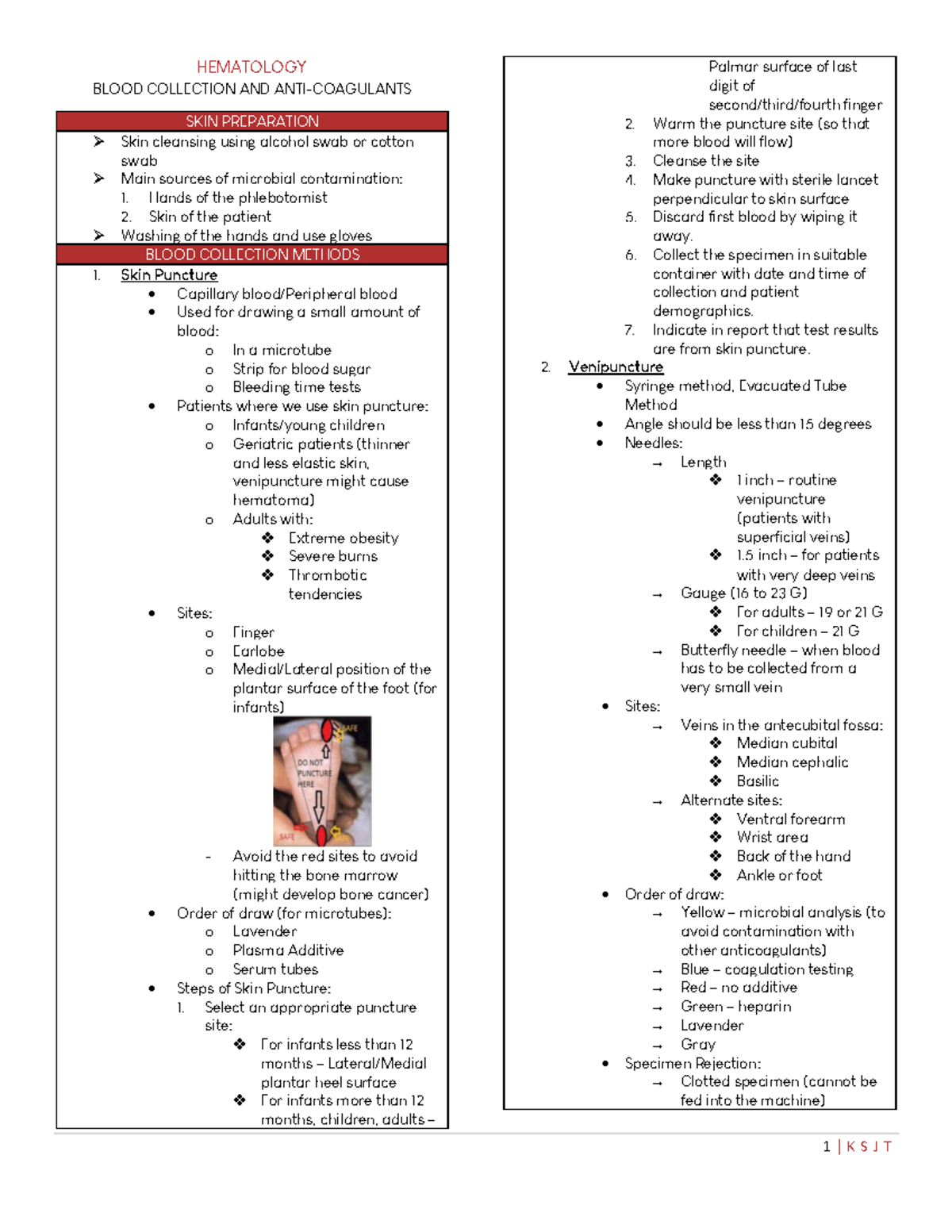 3 Hematology ( Blood Collection AND ANTI Coagulants) - HEMATOLOGY BLOOD ...