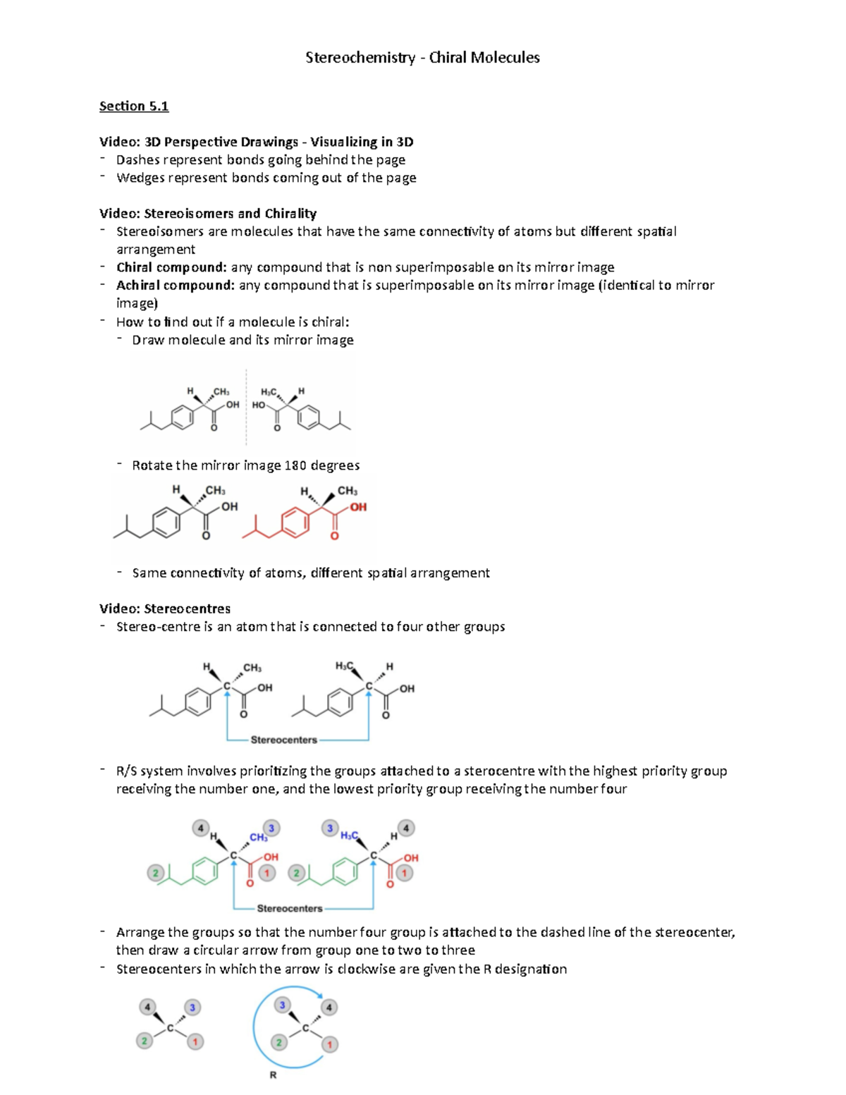 CHEM Module 5 - lecture notes - Secon 5. Video: 3D Perspecve Drawings ...