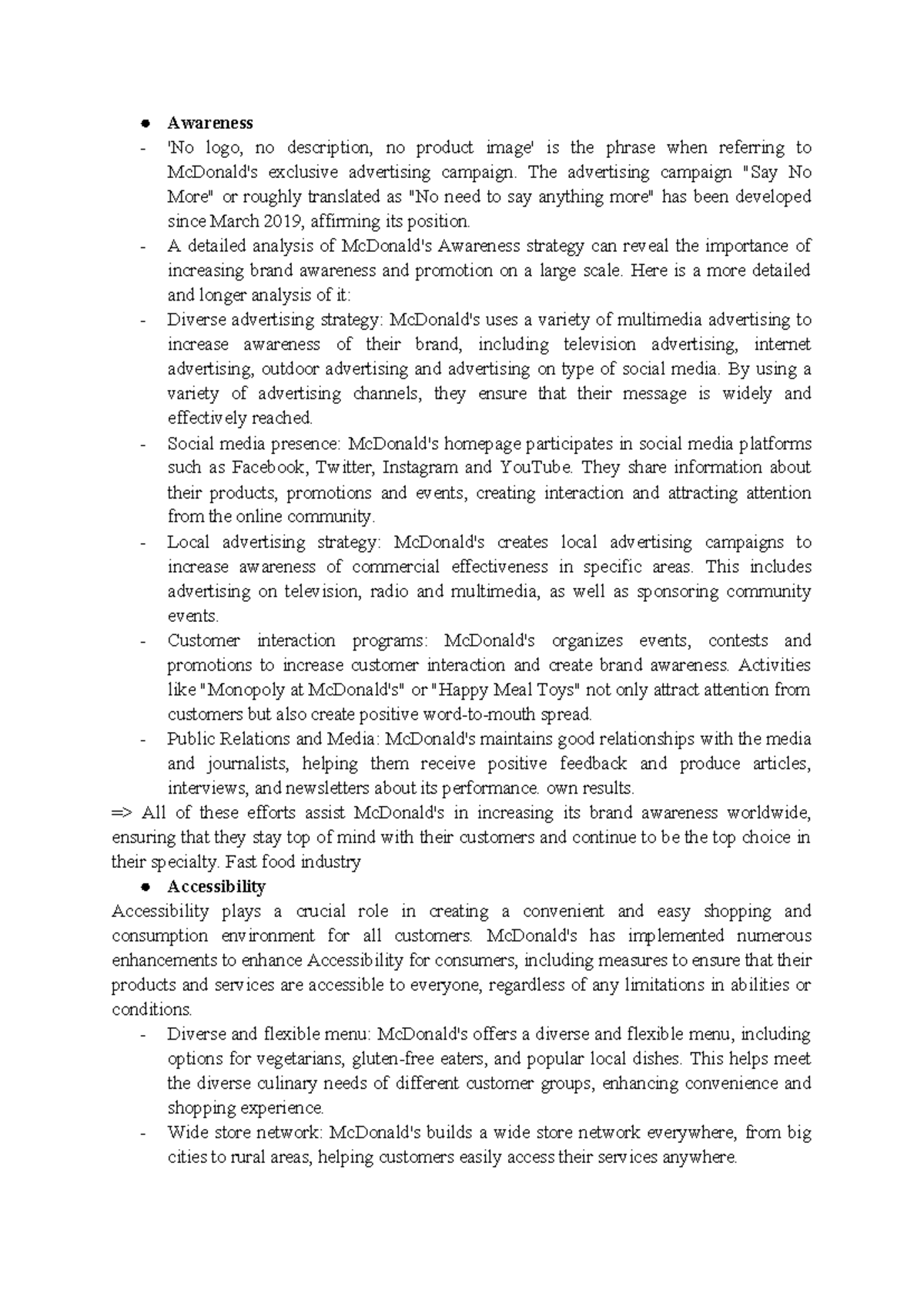 4A Strategy marketing - Awareness 'No logo, no description, no product ...