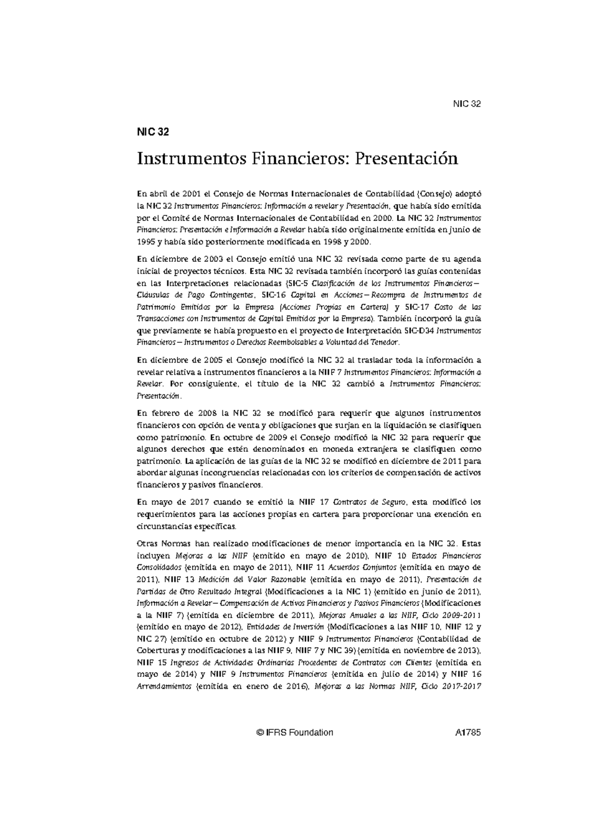 NIC 32 Instrumentos Financieros - La NIC 32 Instrumentos Financieros ...