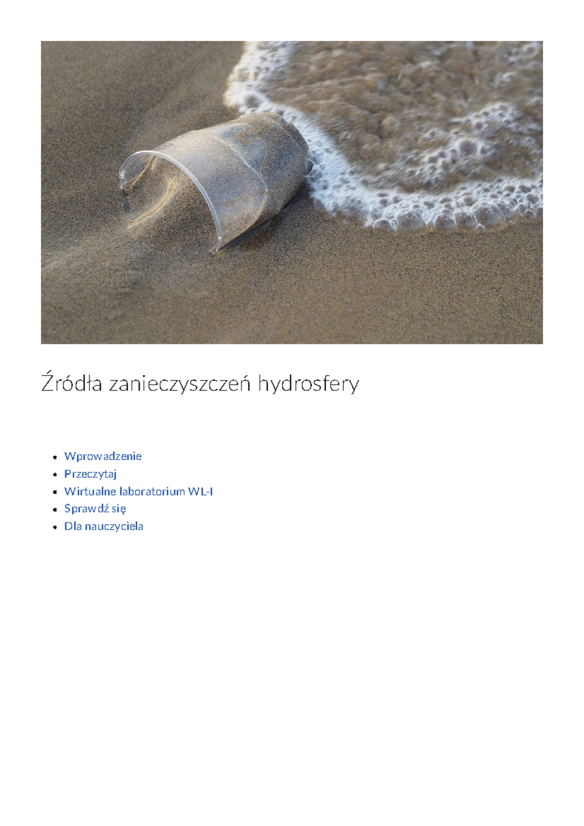 Zrodla zanieczyszczen hydrosfery - Źródła zanieczyszczeń hydrosfery ...