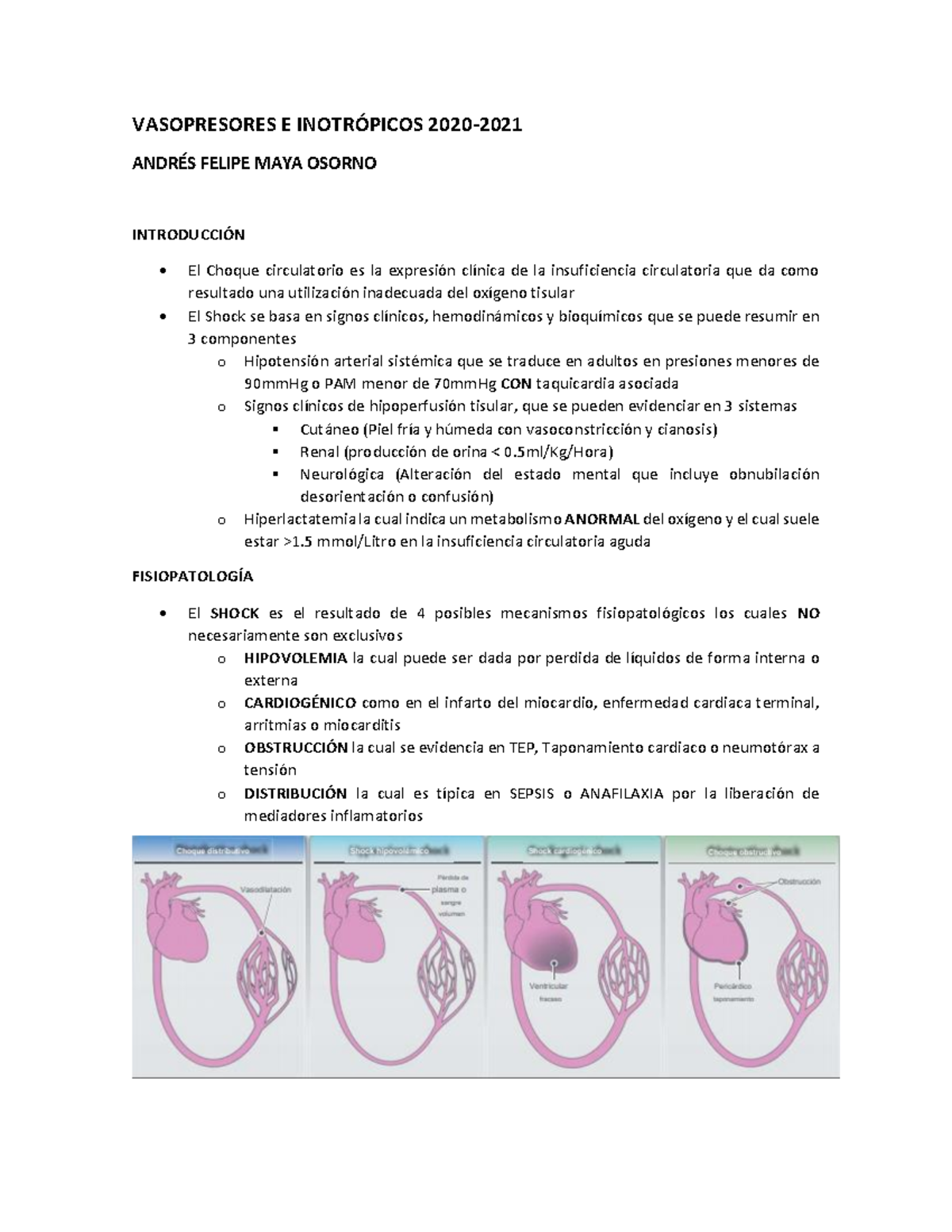 Vasopresores E Inotrã Picos 2020-2021 - VASOPRESORES E INOTRÓPICOS 2020 ...