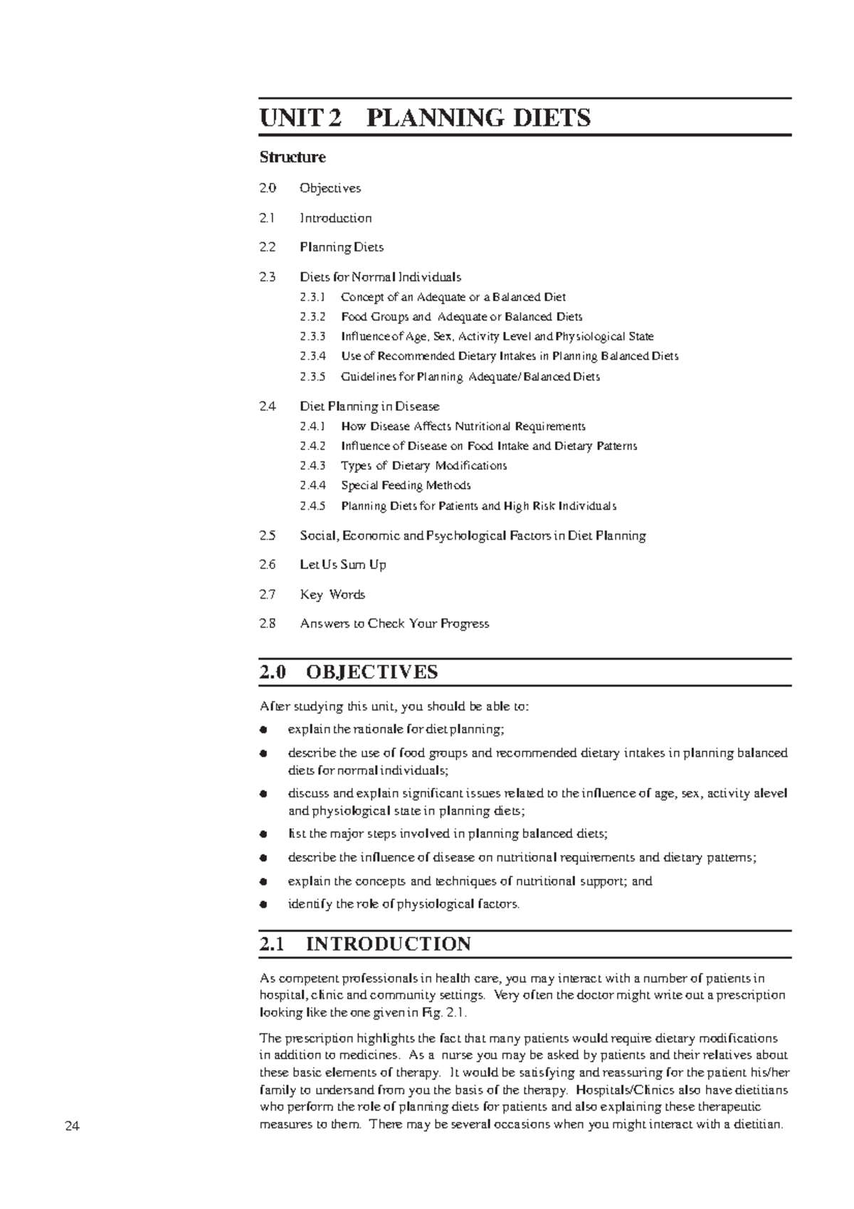 Unit 2 Planning Diets - Nutrition and Dietetics UNIT 2 PLANNING DIETS ...
