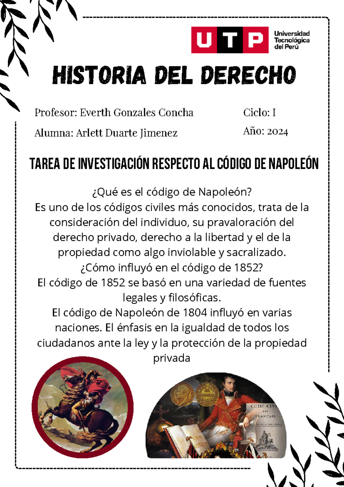 Código de Napoleón - ¿Qué es el código de Napoleón? Es uno de los ...