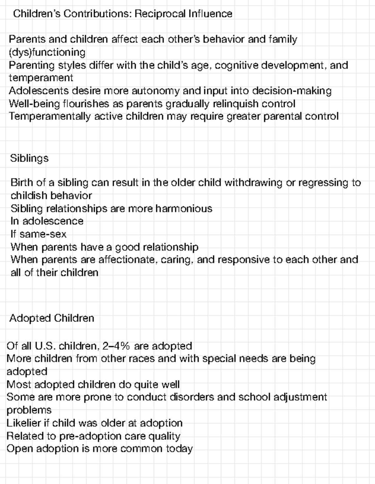 Chapter 7 part 3 - n/a - Children’s Contributions: Reciprocal Influence ...