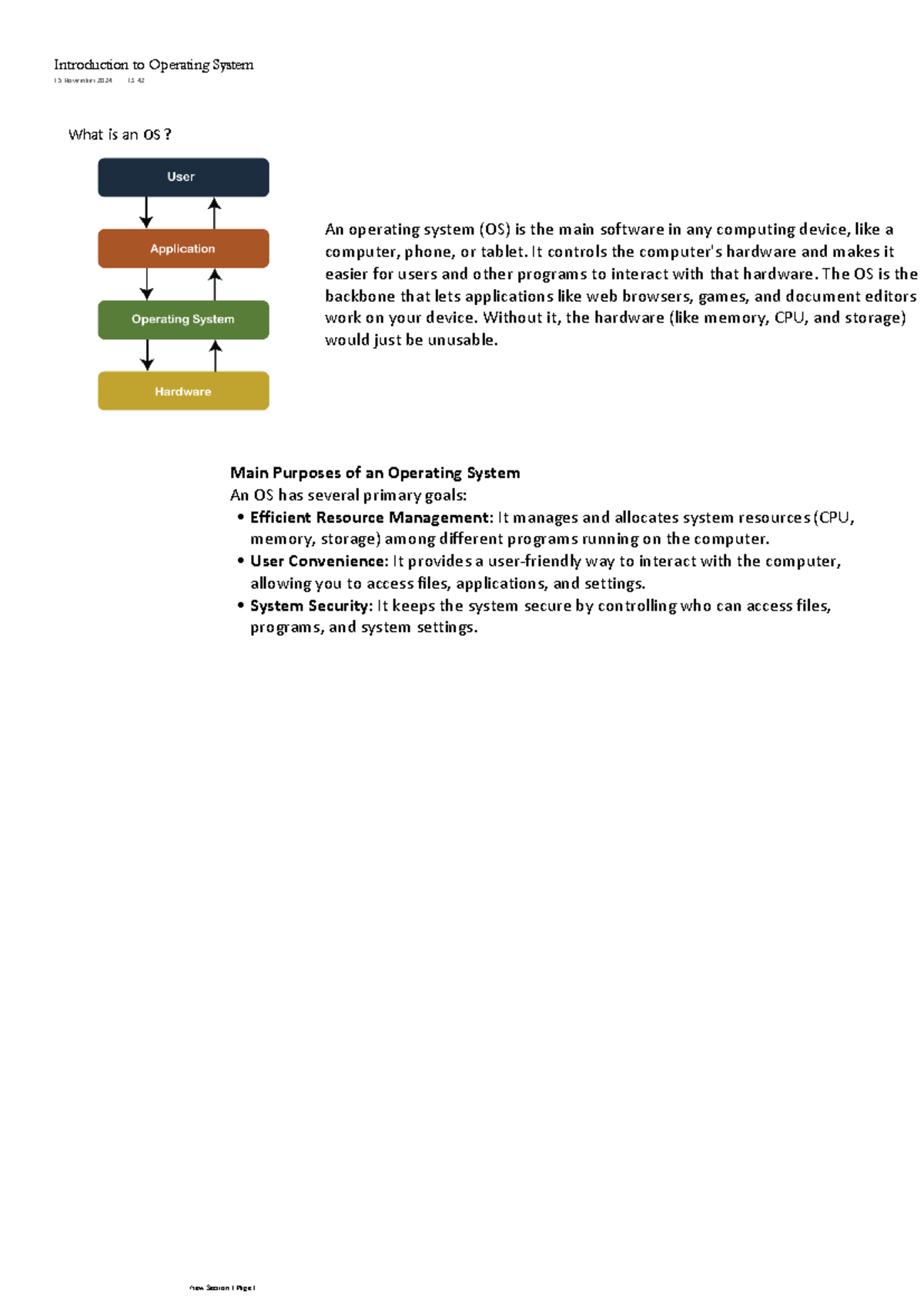 Introduction to Operating System - What is an OS? An operating system ...